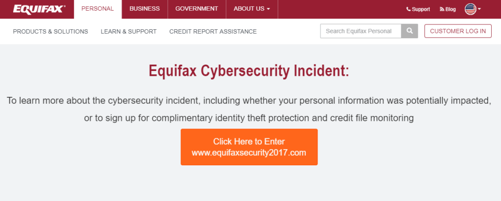 Equifax Data Leak - GlobalCerts